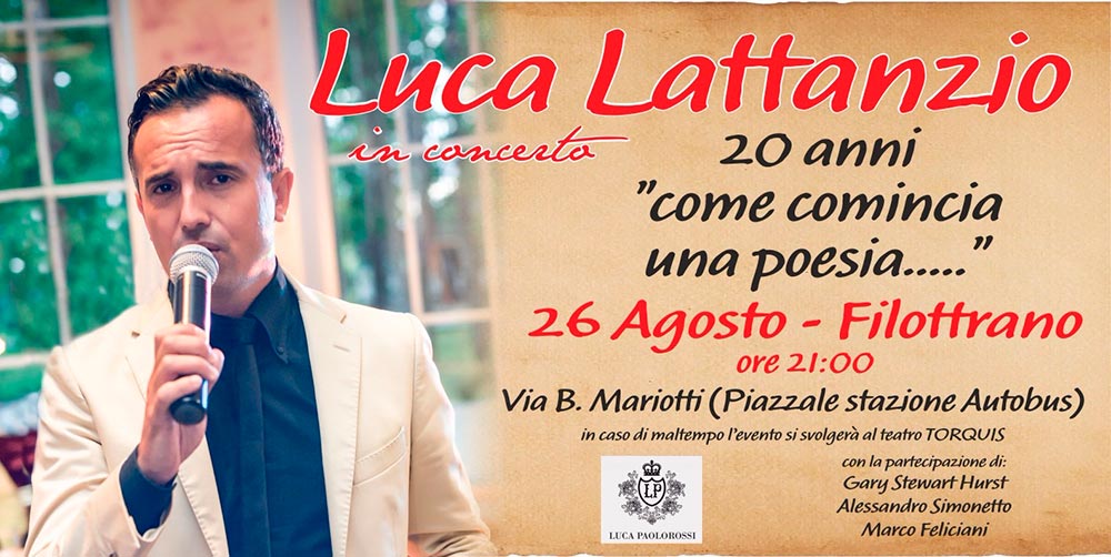 Luca Lattanzio – 20 anni di live – Luca Lattanzio Official